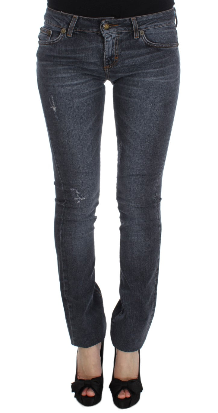 Cavalli Slim Fit Green Diamond Blue Wash Jeans – Thread Hoard